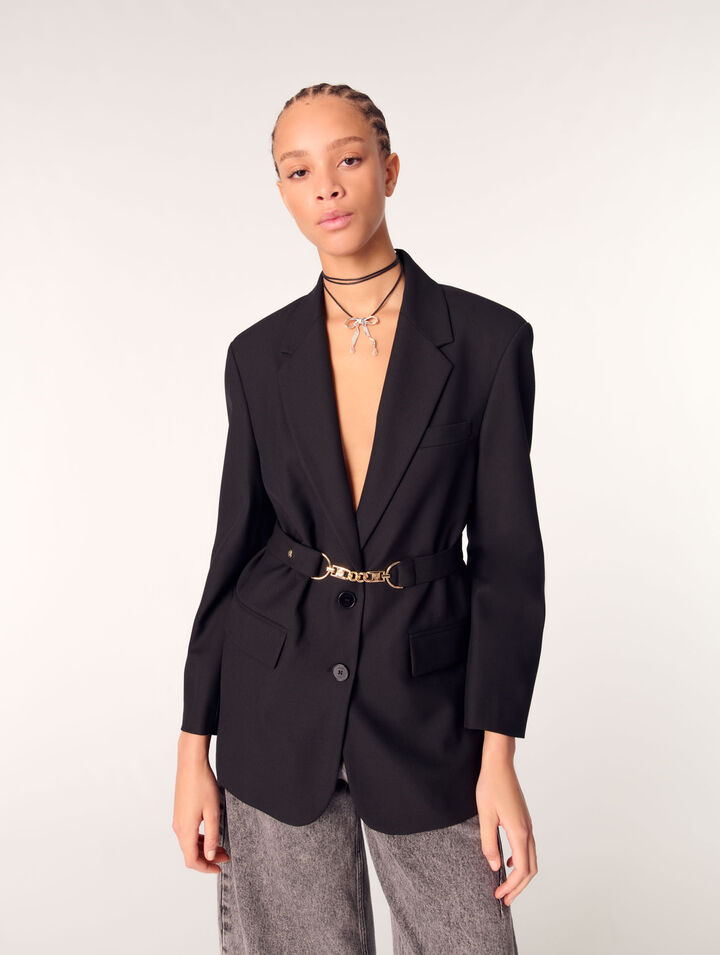 Trendy Women’s Blazers & Jackets: Biker, Tailored, Tweed ... | Maje