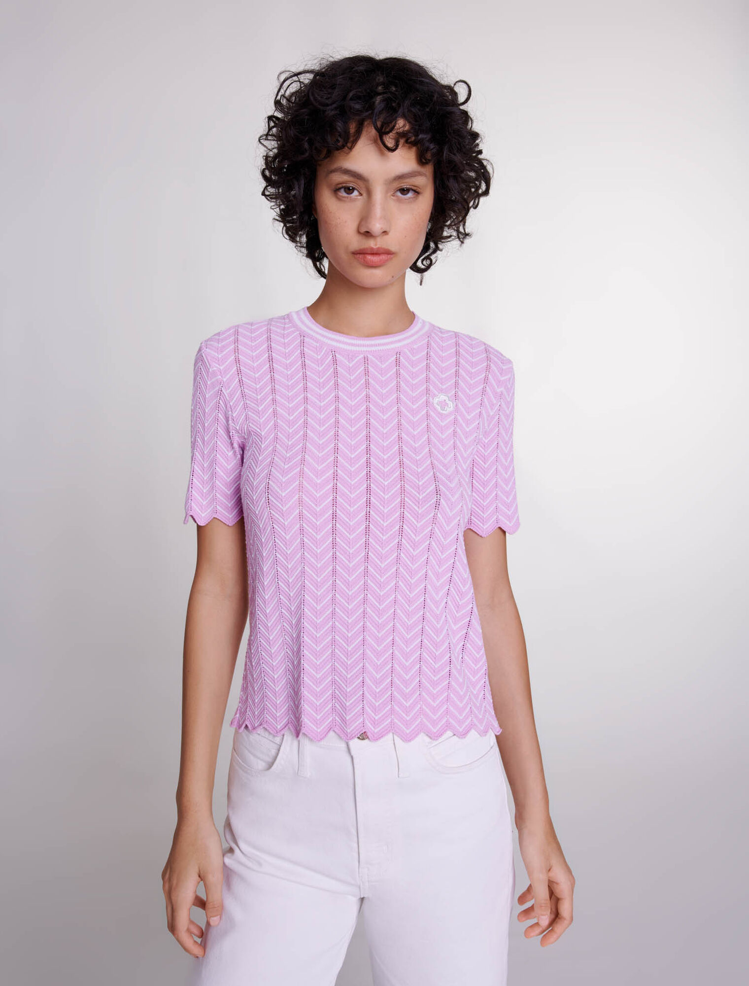 Openwork knit top - Tops & Shirts | Maje