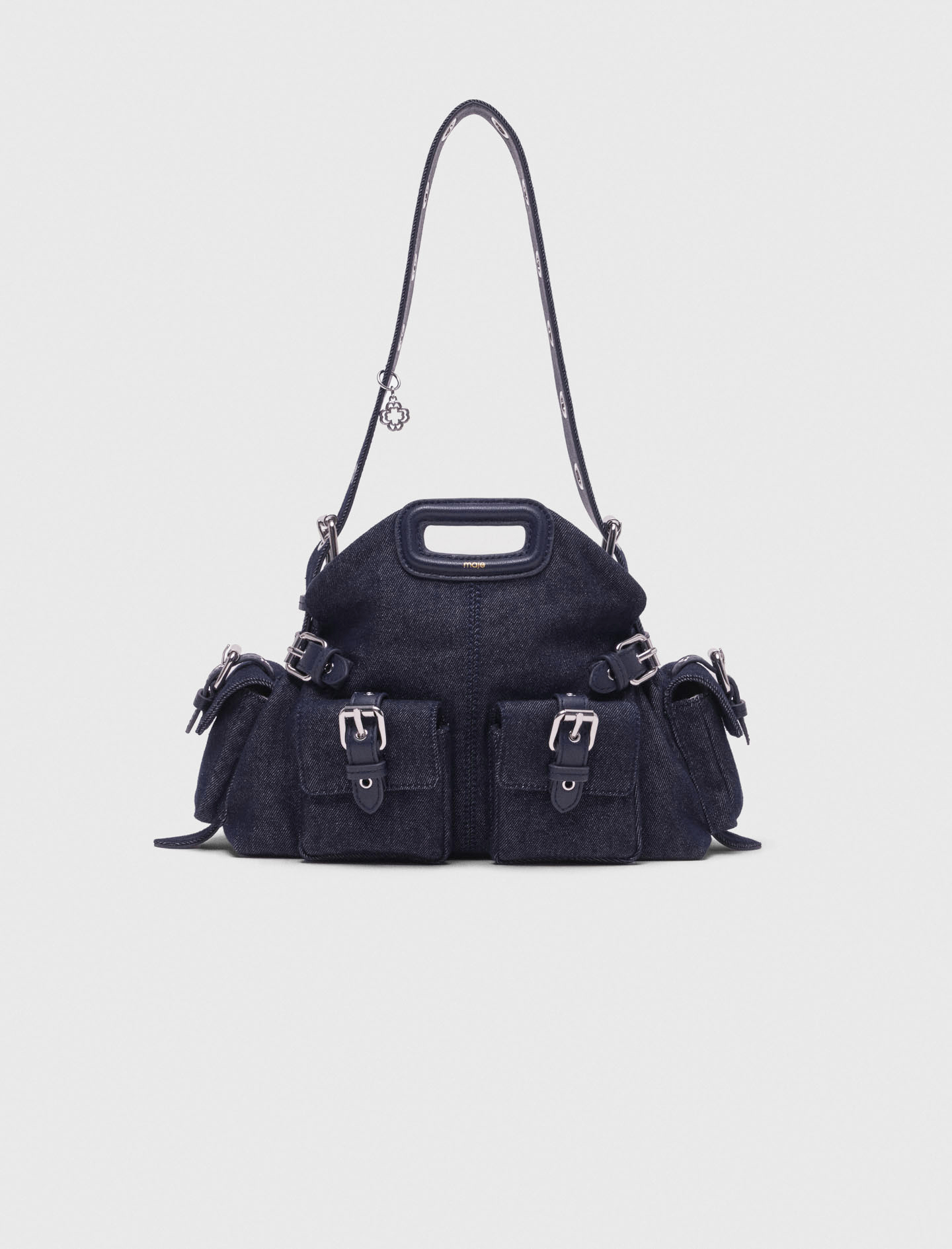 Miss M pockets denim bag Navy for Women | Maje