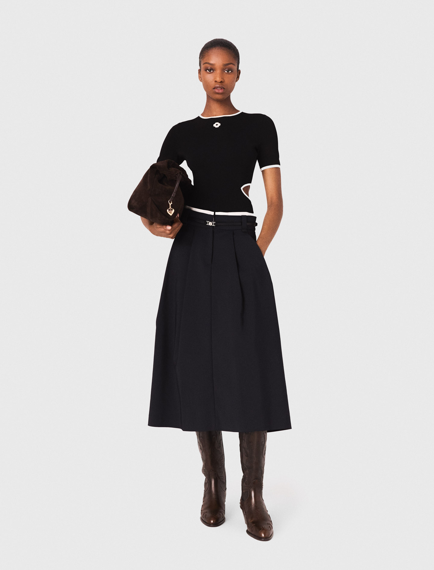 Openwork knit bodysuit - Tops & Shirts | Maje