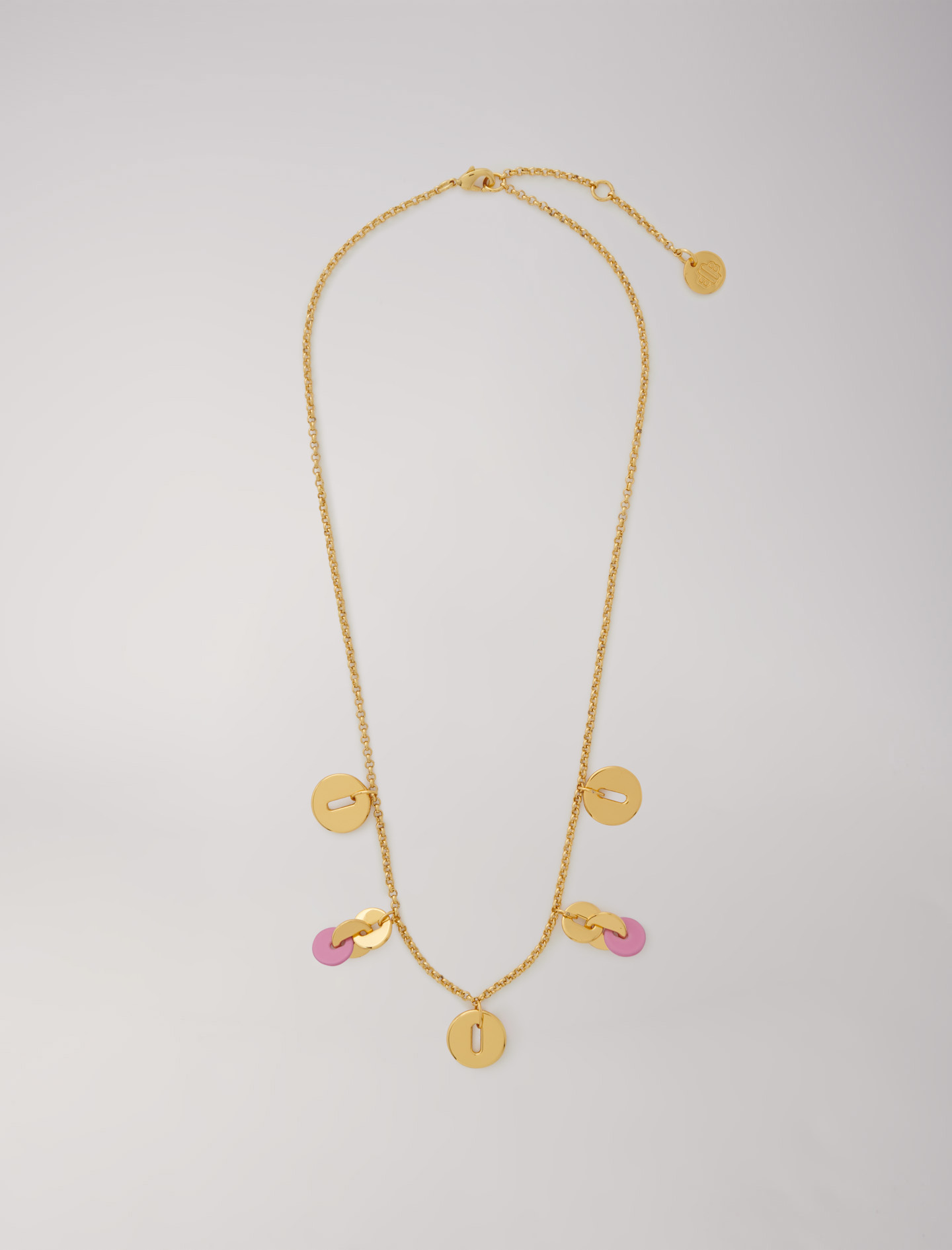 Pendant chain necklace Denim - Jeans for Women | Maje