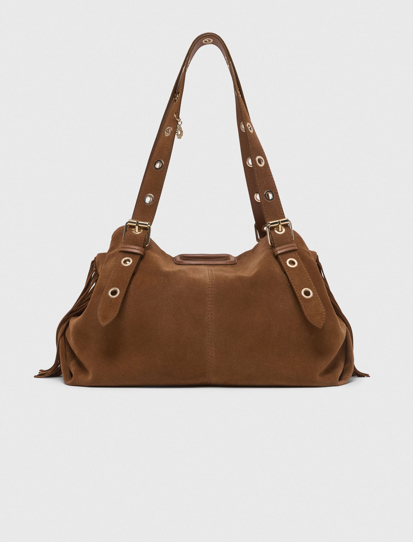 Suede Miss M XL bag Brown for Women | Maje